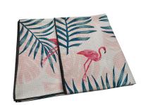 China Microfiber Custom Printed Sand Free Beach Towel Waffle Fabric for sale
