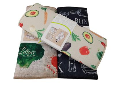 China Microfiber Quick Dry Kitchen Dish Drying Mat With Printing Designs All Polyester for sale