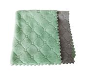 China Microfiber Cleaning Cloth Double-Sided Kitchen Towel Lint Free Multi-Purpose Dust And Dirty Cleaning for sale