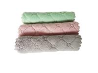 China Microfiber Cleaning Cloth Double-Sided Kitchen Towel Lint Free Multi-Purpose Dust And Dirty Cleaning for sale