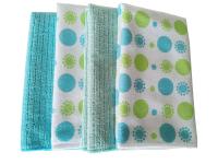 China Kitchen Tea Towel Dish Cloths Microfiber Printed Plain Solid Color for sale