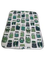 China Microfiber Dish Mat Sublimation Kitchen Absorbent Microfiber Dish Drying Mat for sale