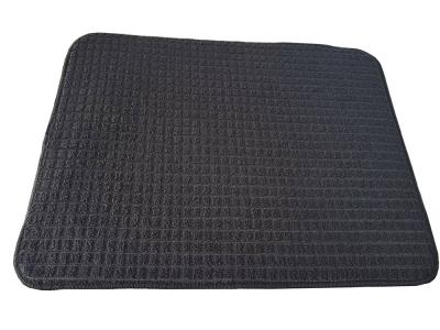China Dish Drying Mat For Kitchen Counter Absorbent Reversible Microfiber Drying Pad for sale