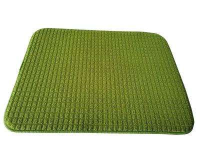 China All Polyester Foldable Kitchen Microfiber Dish Drying Mat Reversible Table Mat for sale