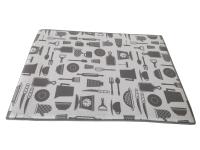 China Absorbent Reversible Microfiber Dish Drying Mat Cooking Utensil Design for sale