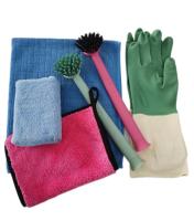 China Non-Scratch Microfiber Cleaning Dishes Pad Scrub Sponges For Kitchen BathRoom for sale