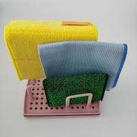 China Non-Scratch Microfiber Cleaning Dishes Pad Scrub Sponges For Kitchen BathRoom for sale