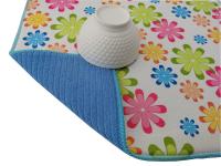 China Floral Printing16x18inch Kitchen  Mats  Microfiber Dish Drying Mats for sale