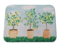 China Floral Printing 16x24inch Decorative Microfiber Dish Drying Mat for sale