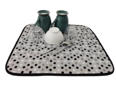 China 200gsm Reversible Microfiber Dish Drying Mat Tableware Protector for sale