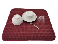 China Absorbent Kitchen Microfiber Dish Drying Mat Solid Colors for sale