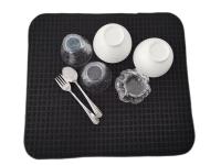 China Absorbent Kitchen Microfiber Dish Drying Mat Solid Colors for sale