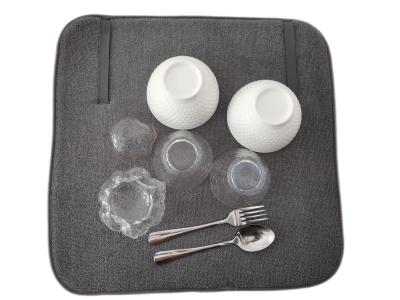 China Washable Microfiber  Dish Drying Mat  41x46cm for sale