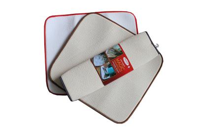 China Household Microfiber Dish Drying Mat For Pans Cups Kitchen Countertop for sale