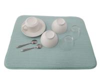 China 220gsm 38x50cm Kitchenware  Absorbent Dish Drying Mat Microfiber for sale