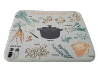 China High Absorbent Polyester Microfiber Dish Drying Mat for sale