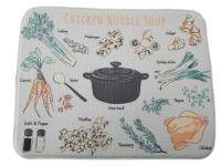 China High Absorbent Polyester Microfiber Dish Drying Mat for sale