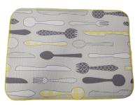 China 38x50cm Absorbent  Microfiber Dish Drying Pad And Mat For Kitchen for sale