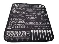 China All Polyester  Decorative Absorbent Dish Drying Mat For Dish Racks for sale