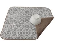 China Washable 100% Polyester Dish Drying Mat Absorbent Dish Drainer Mat for sale