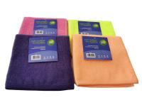 China Lint Free Microfiber Cleaning Cloths Reusable Terry Towel Polyester for sale