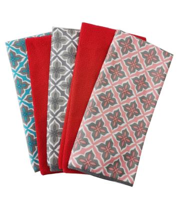 China 24x16inch  Printing Polyester Super Absorbent Towel For Household  Cloth Microfiber for sale