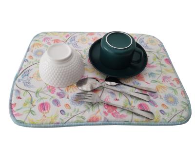 China Reusable Washable Dish Drying Mat Microfiber Dish Drying Pad for sale