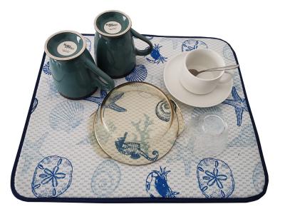 China 24x18in Kitchen Sink Microfiber Dish Drying Mat Dish Drainer  Mat for sale