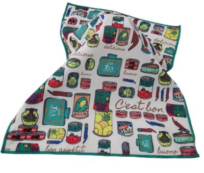 China Hot Transfer Printing  MicroFibre Tea Towel Assorted Designs for sale
