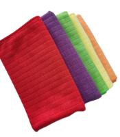 China Super Soft Microfiber Weft Car Wash Towel  Floor Cleaning Cloth 50x70 Cm for sale