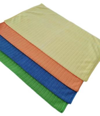 China Super Soft Microfiber Weft Car Wash Towel  Floor Cleaning Cloth 50x70 Cm for sale