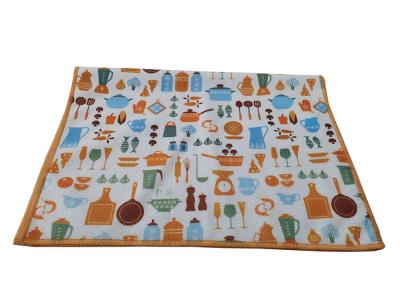 China All Ployester 16x18inch Lint Free Microfiber Dish Cloth Tea Towel for sale