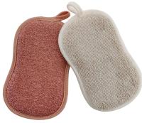 China 300gsm Dish  Microfiber Cleaning Pad Scrub Sponge For Kitchen Dish Washing Sponge for sale