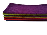 China Green All Purpose Microfiber Dish Towel Stripe Terry Cleaning Cloth for sale
