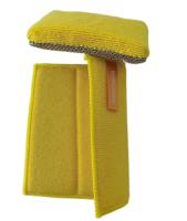 China Non Scratch Microfiber Cleaning Pad Scrub Sponge For Dishes Heavy Duty Scouring Power for sale