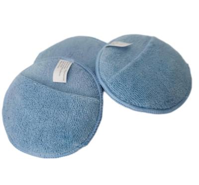 China Dia12cm Drying Washing Microfiber Towels For Car Wash Detailing Applicator Pads for sale