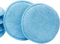 China Dia12cm Drying Washing Microfiber Towels For Car Wash Detailing Applicator Pads for sale
