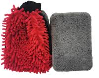 China 25x18cm Wash Car Microfiber Mitt Car Clean Tools  Chenille Glove  Microfiber Chenille Mitts for sale