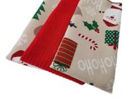 China 40x60cm Buff Christmas Microfiber Dish Towel Cloth For Kitchen Dishes for sale