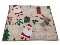 China 40x60cm Buff Christmas Microfiber Dish Towel Cloth For Kitchen Dishes for sale