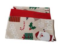 China 40x60cm Buff Christmas Microfiber Dish Towel Cloth For Kitchen Dishes for sale