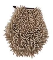China All Purpose Chenille Pet Wash Mitt Embroidery Wash Mitt  Cleaning Cloth Microfiber for sale