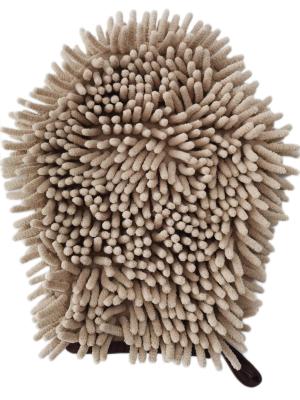 China All Purpose Chenille Pet Wash Mitt Embroidery Wash Mitt  Cleaning Cloth Microfiber for sale