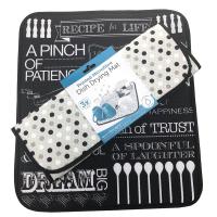 China Absorbent Kitchen Microfiber Dish Drying Mat for sale