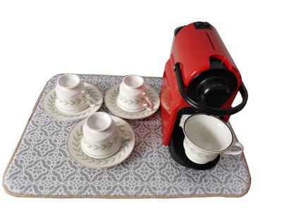 China Printing Microfiber Dish Drying Mat 38x50cm Stripe Cloths for sale