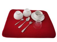 China 20x15in Decorative Microfiber Dish Drying Mat For Cups Bottles  Pans Drying for sale
