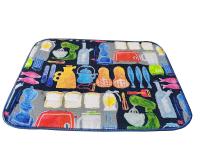 China 38x50cm Countertop Polyester Microfiber Dish Drying Mat for sale