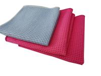 China Wiping Waffle Microfiber Car Care For Stainless Steel Appliances Car Drying Towel for sale