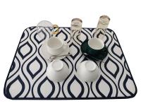 China Dual Sided Dish Drying Mat Microfiber Absorbent Machine Washable 18X24