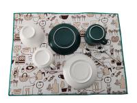 China 38x50cm Water Absorbable Microfiber Dish Drying Mat Dish Rack Mat for sale
